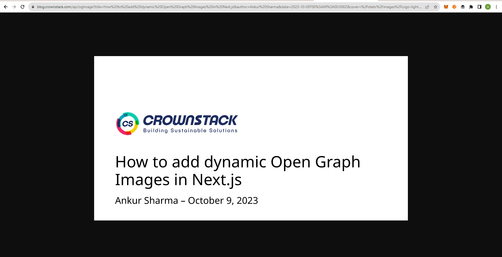 How to add dynamic Open Graph Images in Next.js