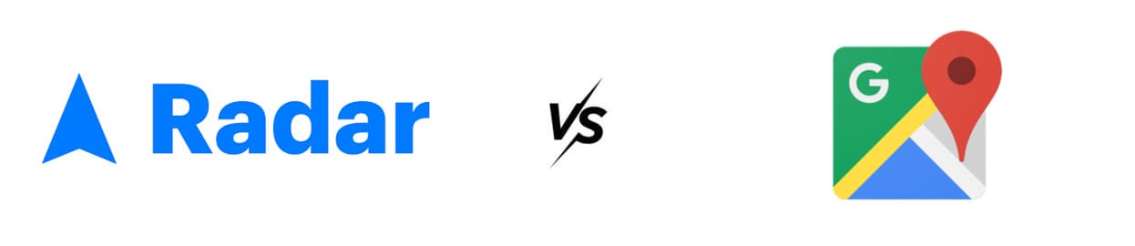 Radar Vs Google Maps