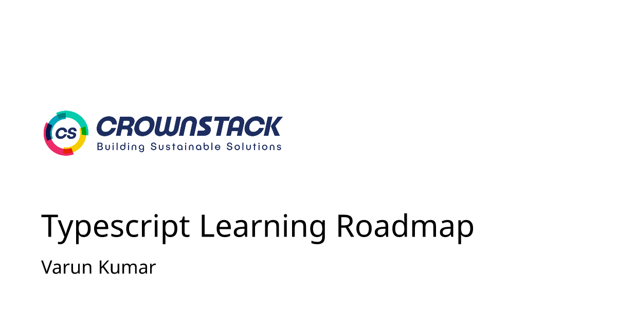 Typescript Learning Roadmap